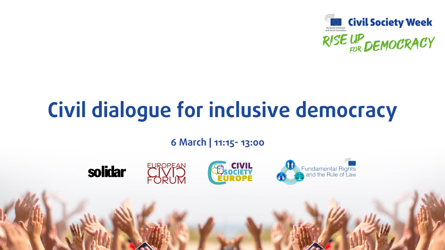 Civil dialogue for inclusive democracy: workshop at EESC Civil Society ...