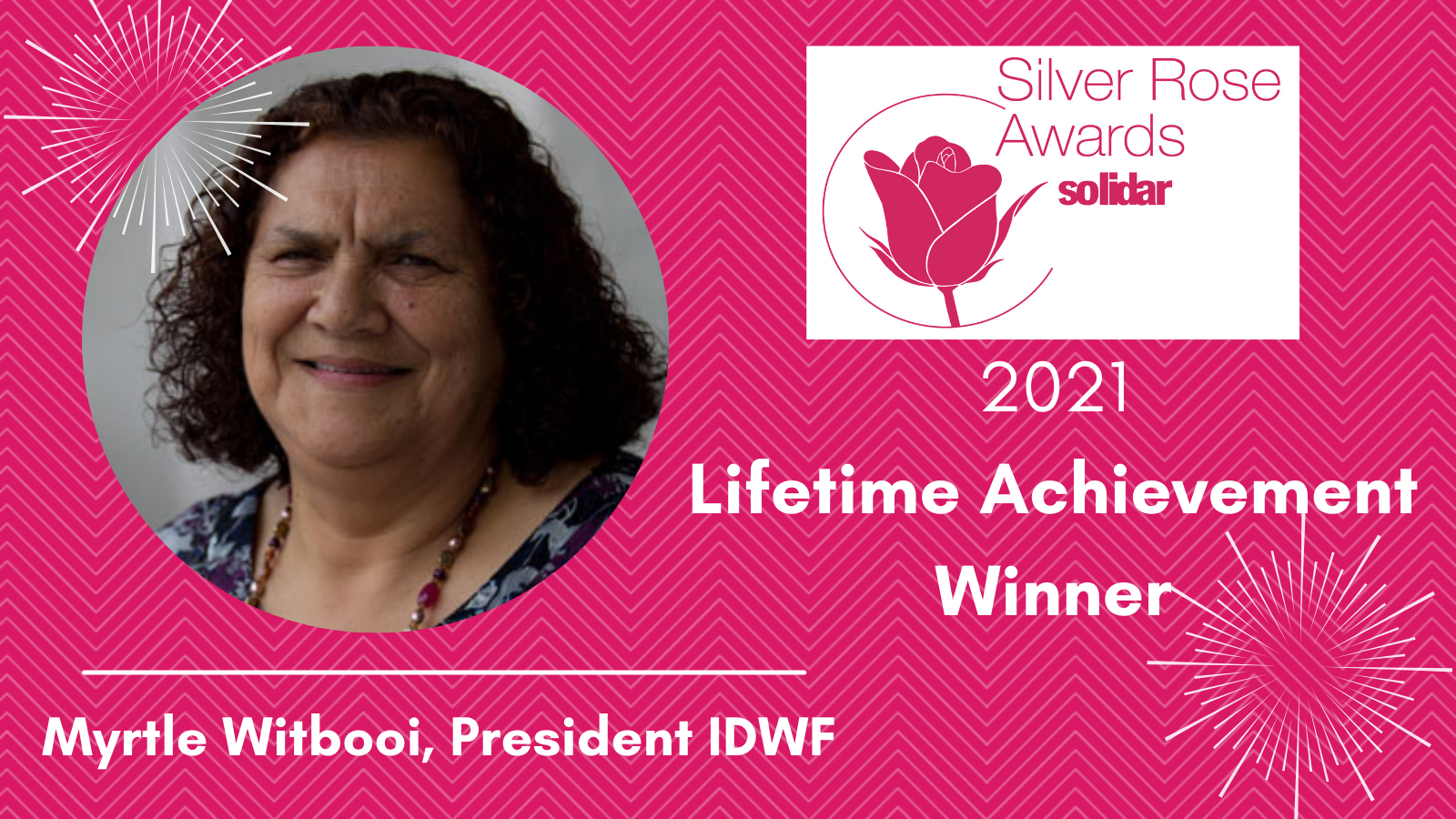 2021 Silver Rose Awards goes to Myrtle Witbooi, President of IDWF ...