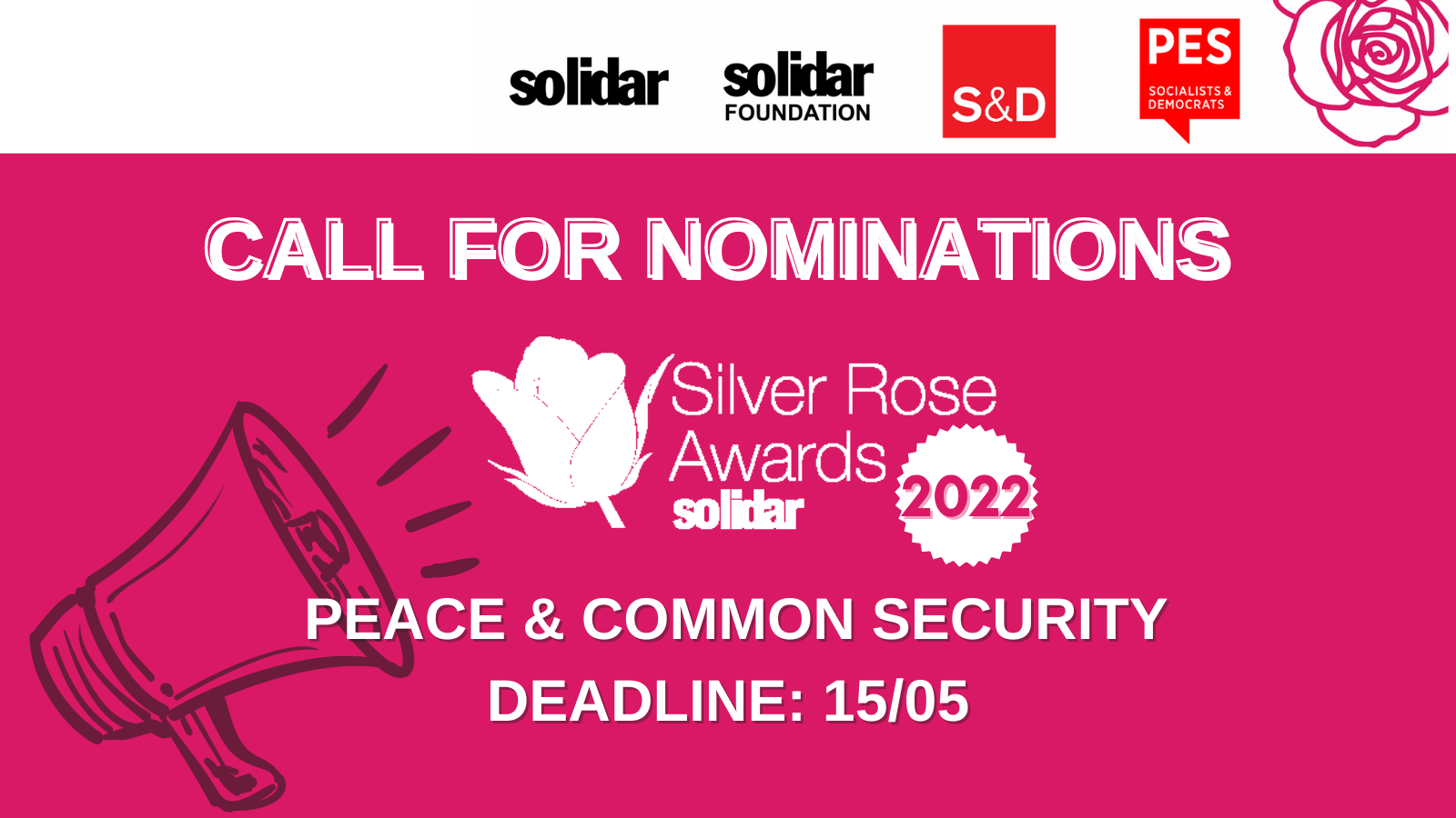 Call for Nominations Silver Rose Awards 2022 - solidar.org